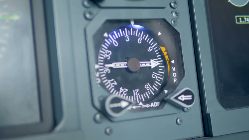 close vor indicator located on cockpit's Stock Footage Video (100% ...