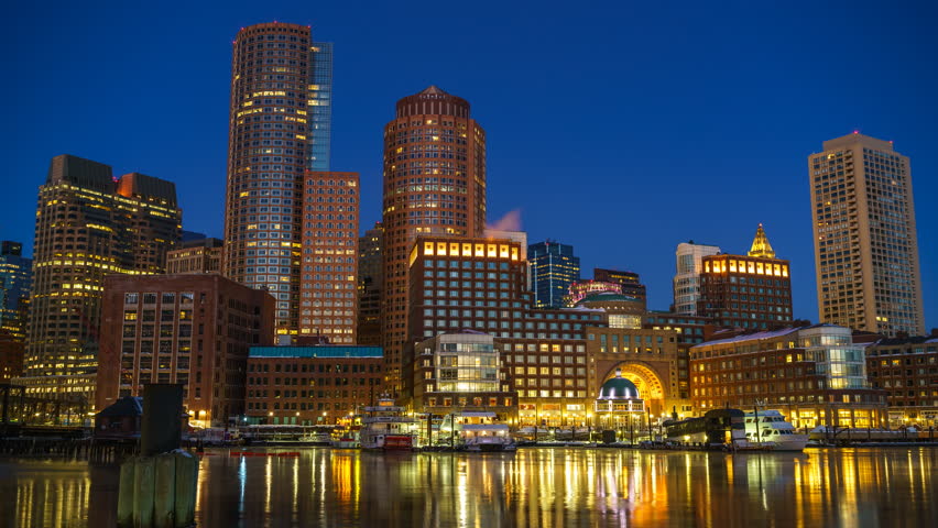 View On Boston City Center Stock Footage Video (100% Royalty-free ...