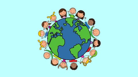 Children Around World Video Animation Stock Footage Video (100% Royalty ...