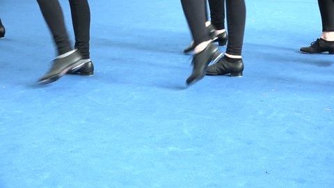 Legs Tap Dancers Moving Tapping Live Stock Footage Video (100% Royalty ...