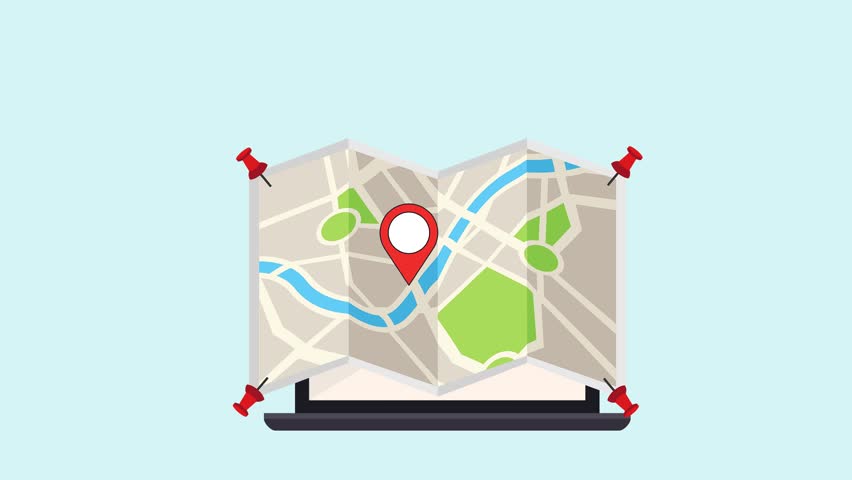 gps service video animation Stock Footage Video (100% Royalty-free ...