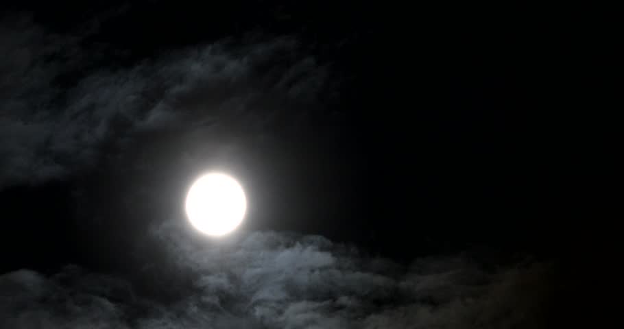 dark night sky full moon shining Stock Footage Video (100% Royalty-free) 555268 | Shutterstock