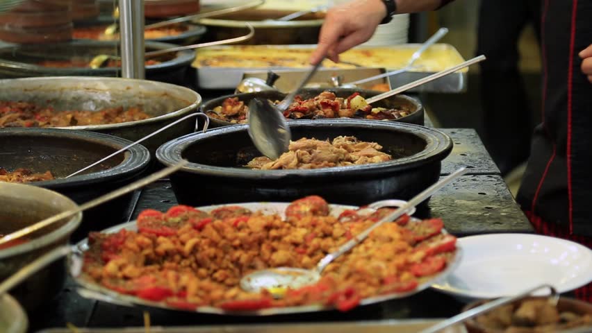 Buffet setup Stock Video Footage - 4K and HD Video Clips | Shutterstock