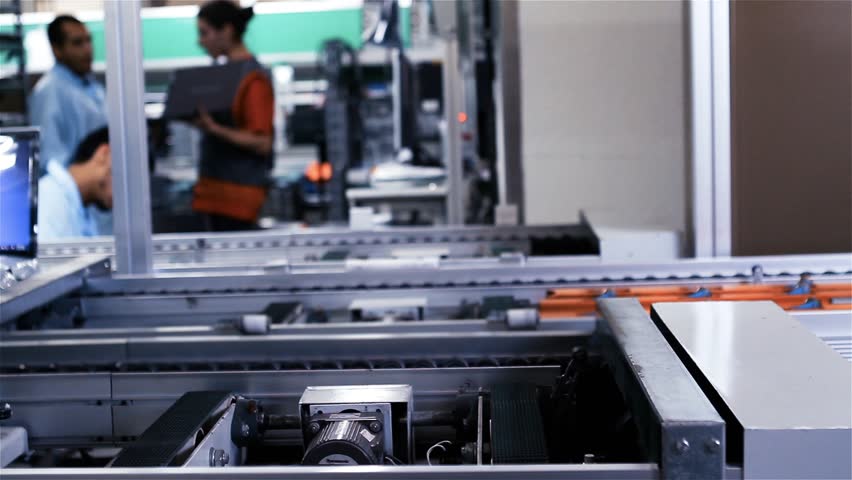 conveyor belt production line laptop factory Stock Footage Video (100% ...