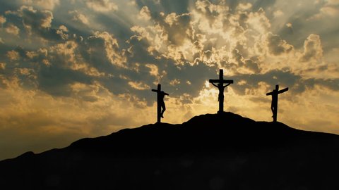 Calvary Hill Outside Ancient Jerusalem Where Stock Footage Video (100% ...