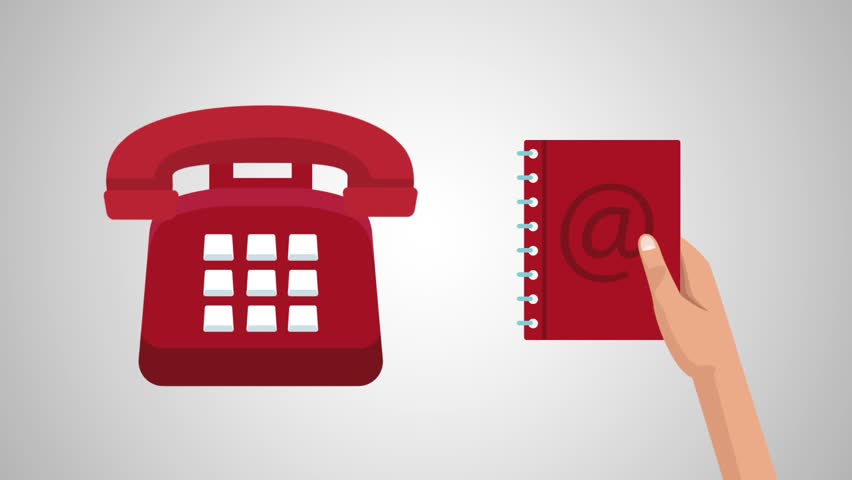 Address Book with Numbers Hd Stock Footage Video (100% Royalty-free ...