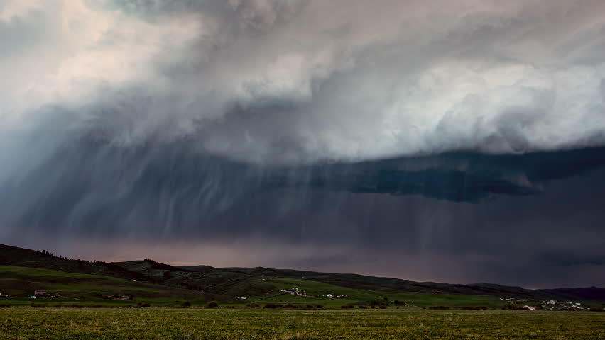 Storm Clouds Rolling in the Stock Footage Video (100% Royalty-free ...