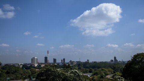 Skyline Time Lapse Lusaka Zambia Stock Footage Video (100% Royalty-free ...