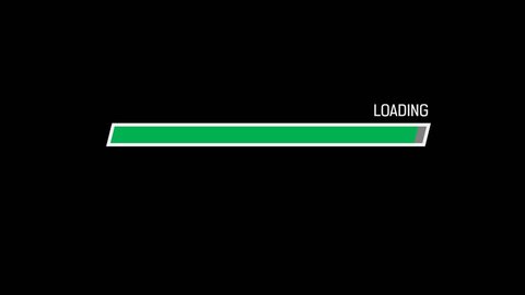 Loading Bar Light Green Animation On Stock Footage Video (100% Royalty ...
