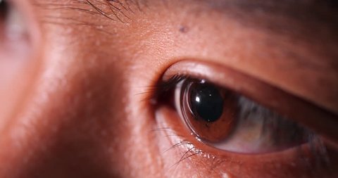 Marco Eye Asian Boylooking Something Stock Footage Video (100% Royalty ...