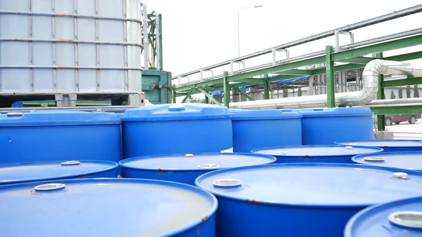 barrels tank fuel oil storage yard Stock Footage Video (100% Royalty ...