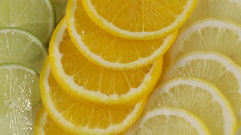 Rotation Juicy Yellow Lemon Top View Stock Footage Video (100% Royalty ...