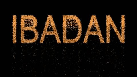 Big City Ibadan Appears Sand Crumbles Stock Footage Video (100% Royalty ...