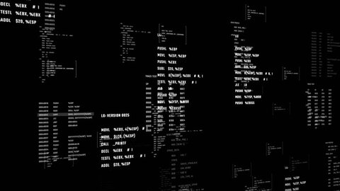 Programming Process On Computer Screen Abstract Stock Footage Video ...