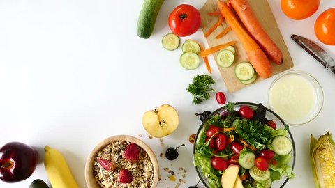 Healthy Eating Background Studio Photography Different Stock Photo ...