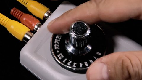 Hand Operating Box Shifting Turning Rotary Stock Footage Video (100% ...