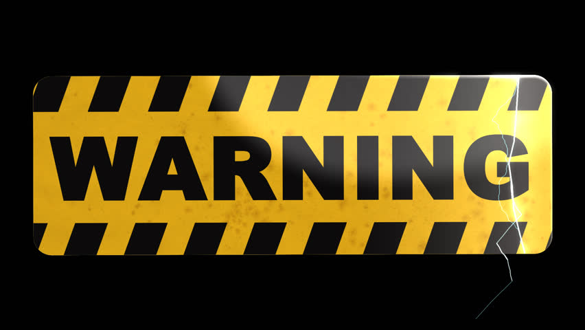 animated danger sign board title warning Stock Footage Video (100% ...