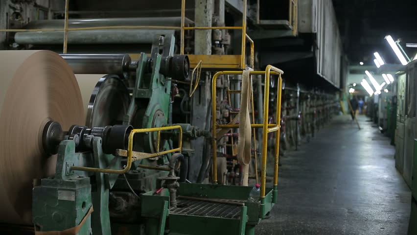 old paper mill conveyor Stock Footage Video (100% Royalty-free ...