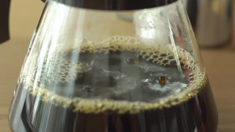 Closeup Drops Hand Drip Coffee Server Stock Footage Video (100% Royalty ...