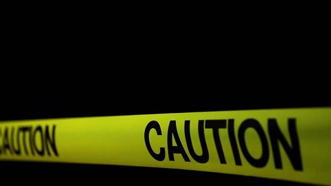 Rolling Out Caution Cordon Tape On Stock Footage Video (100% Royalty ...