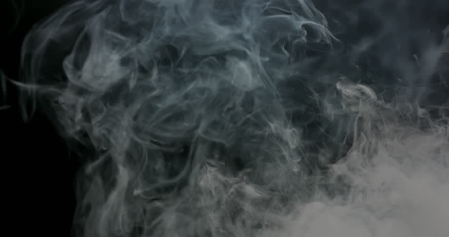 Stringy Strands Smoke Slowly Rising Fill Stock Footage Video (100% ...
