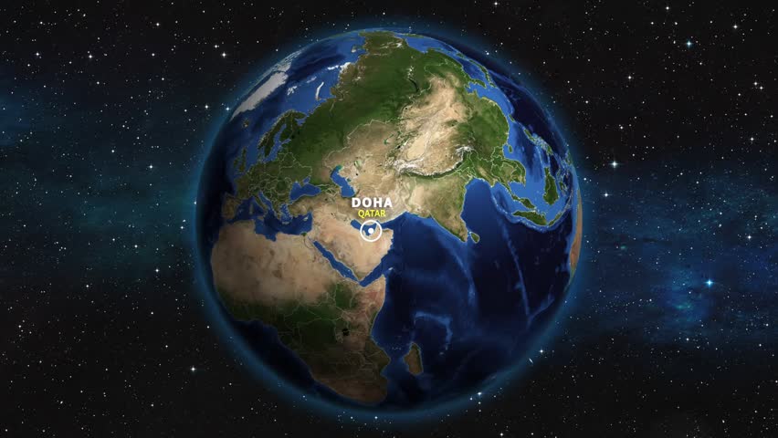 Satellite Image of Doha, Qatar image - Free stock photo - Public Domain ...