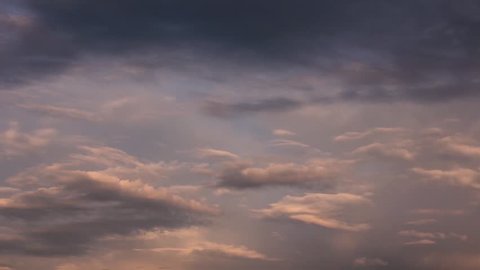 Dusty Sky Sunset Time Lapse Bleak Stock Footage Video (100% Royalty ...