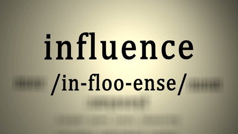 This Animation Includes Definition Word Influence Stock Footage Video ...