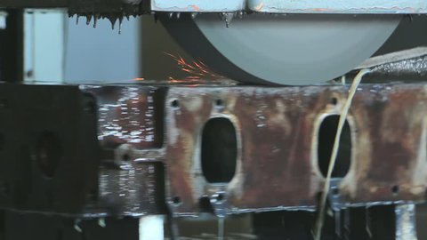 Cylinder Head Block Resurfacing Engine Block Stock Footage Video (100% ...