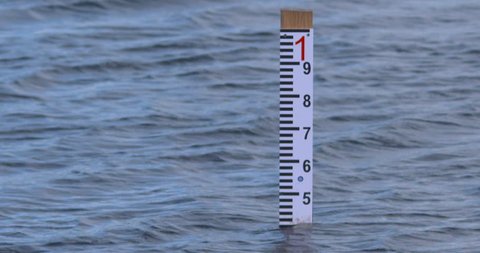 39 Water level measurement pole Stock Video Footage - 4K and HD Video ...
