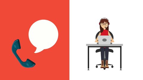 Customer Service Animation Hd Stock Footage Video (100% Royalty-free ...