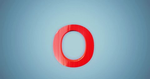 Glossy Red Paint Letter O Uppercase: стоковая иллюстрация, 594781751 ...