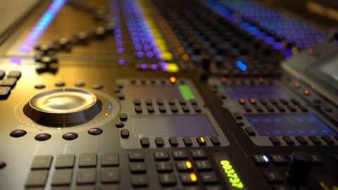 Avid S6 Console Mixing Stock Footage Video (100% Royalty-free ...