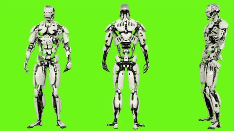 Robot Android Drunk Idle Realistic Looped Stock Footage Video (100% ...