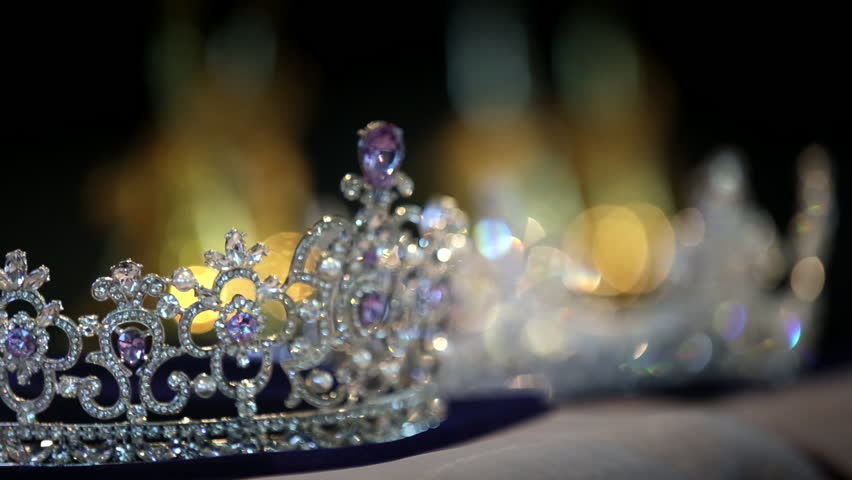 diamond crown beauty pageant contest flare Stock Footage Video (100% ...
