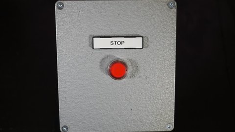 Big Red Button On Wall Stock Photo (Edit Now) 762739249