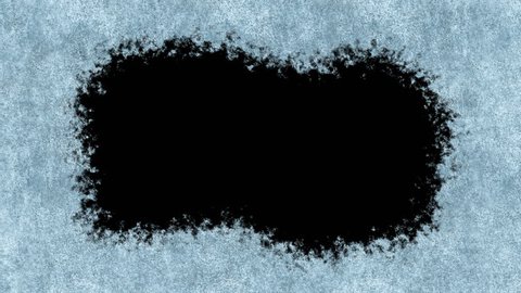 beautiful animation freezing window borders center Stock Footage Video ...