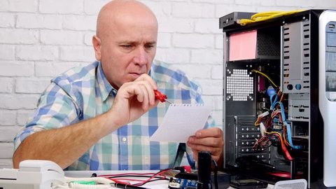 Electricians Hands Testing Current Electric Control Stock Footage Video ...