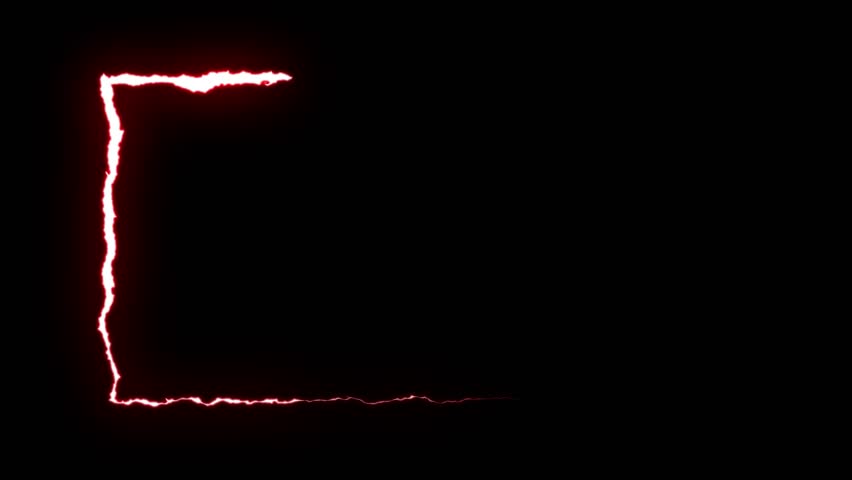 Loopable Animated Red Lightning Bolts Stock Footage Video (100% Royalty ...