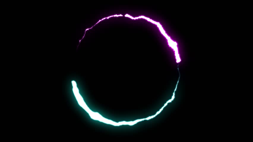 Loopable Animated Blue Purple Lightning Stock Footage Video (100% ...
