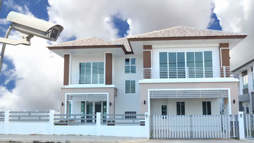 cctv camera house background Stock Footage Video (100% Royalty-free ...