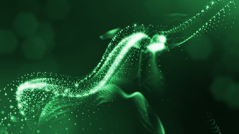 Abstract Green Background Loopable Sequence Glow Stock Footage Video (100% Royalty-free ...