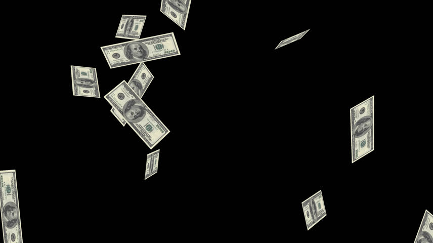 falling money 4k high quality render Stock Footage Video (100% Royalty ...