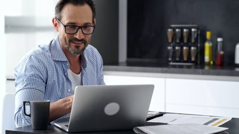 Smiling Man Making Order By Mobile Stock Photo (Edit Now) 170274842