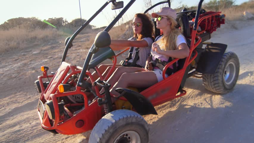 Female Driver Ride On Buggy : vidéo de stock (100 % libre de droit ...