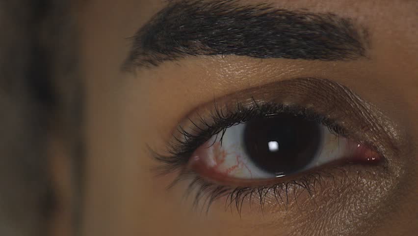 close-up shot transgender woman’s eyes looking Stock Footage Video (100 ...