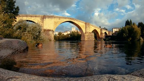 This Concrete Arch Railroad Bridge Spanning Stock Photo (Edit Now ...