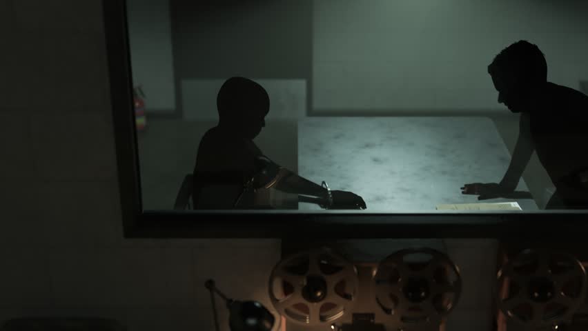 03458 interrogation room behind one-way mirror Stock Footage Video (100 ...