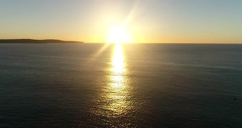 Rising Hot Sun Over Horizon Open Stock Footage Video (100% Royalty-free ...