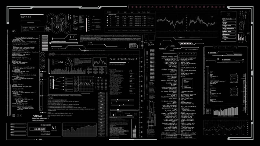 animation computer monitor screen showing windows Stock Footage Video ...